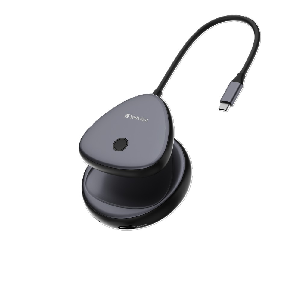 Adapter Verbatim USB-C Wireless Display with Hub Share My Screen 4K - Анхоч