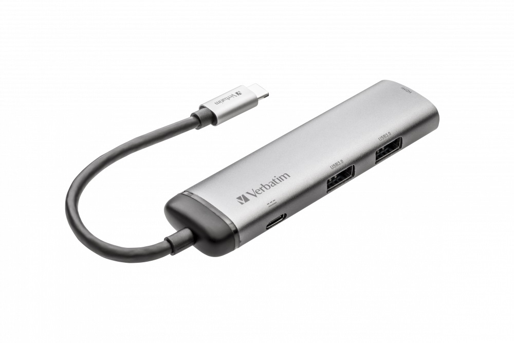 USB Hub Verbatim Type-C Multiport 2xUSB 3.0/HDMI/USB-C - Анхоч