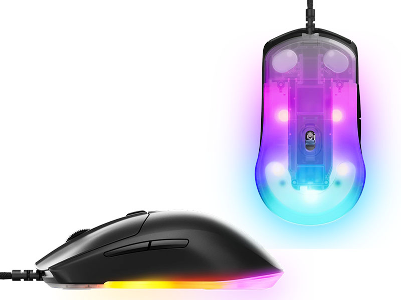 Mouse SteelSeries Rival 3 Gen 2 Gaming Optical 6-button Symmetrical RGB ...