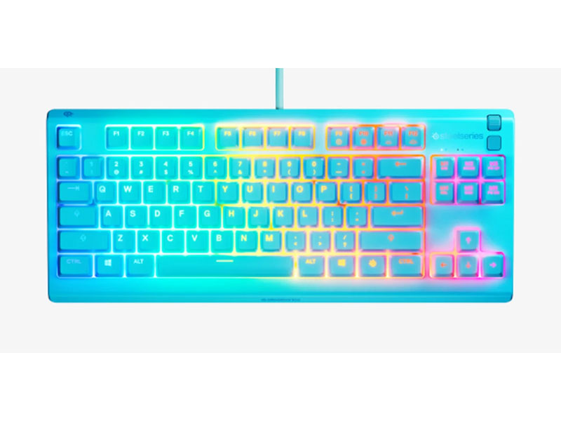 Keyboard SteelSeries Apex 3 TKL Aqua Gaming IP32 Resistant, Whisper ...