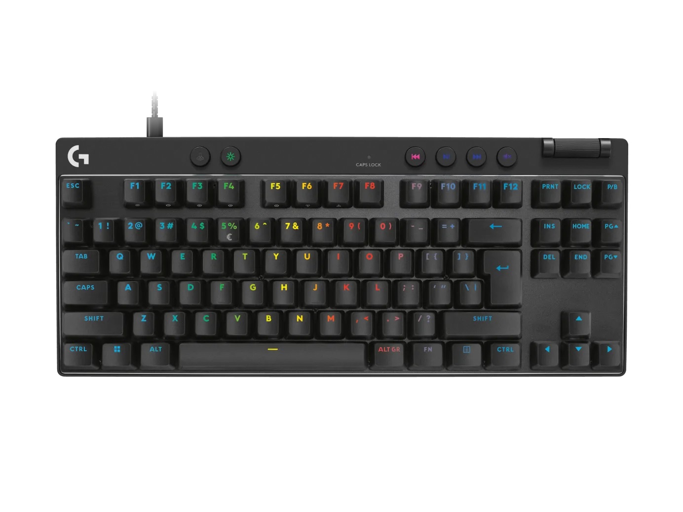Keyboard Logitech Gaming G Pro X TKL Rapid Mechanical Black - Анхоч