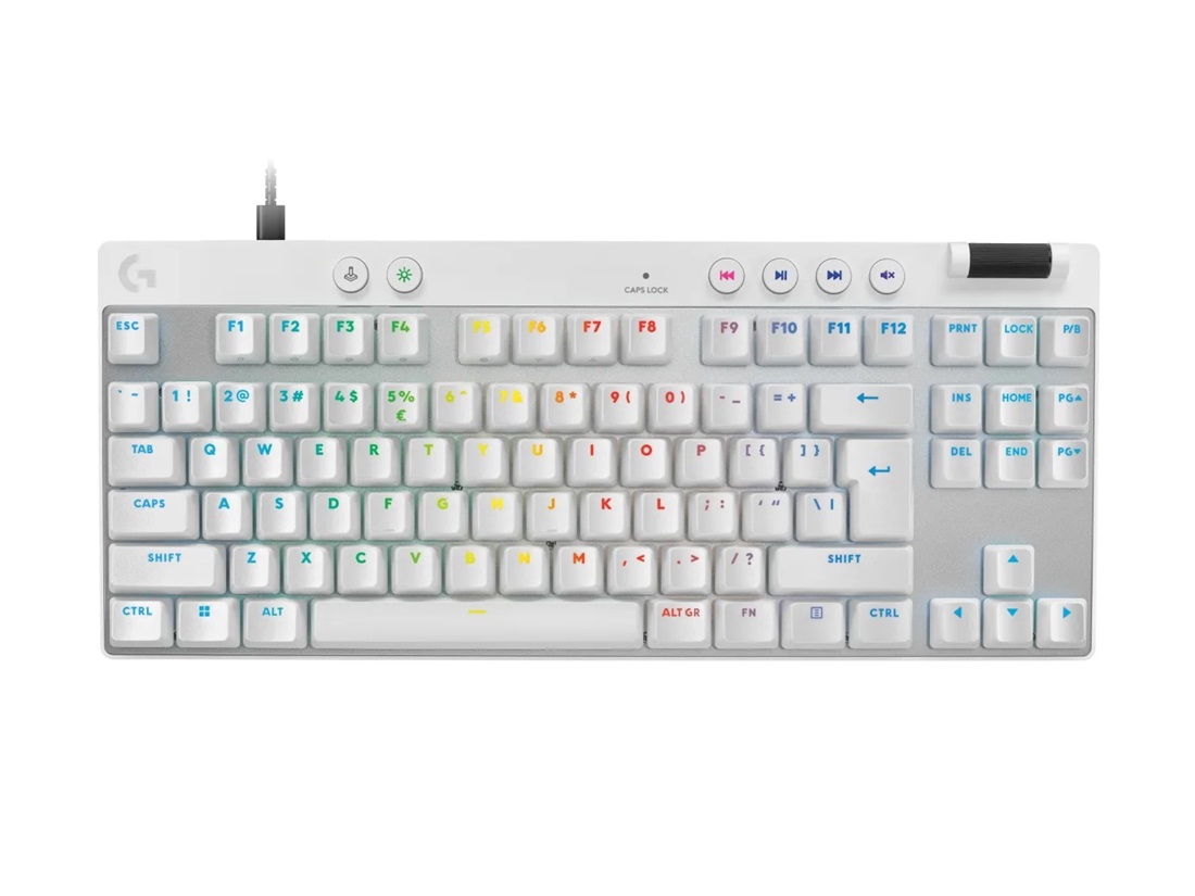 Keyboard Logitech Gaming G Pro X TKL Rapid Mechanical White - Анхоч