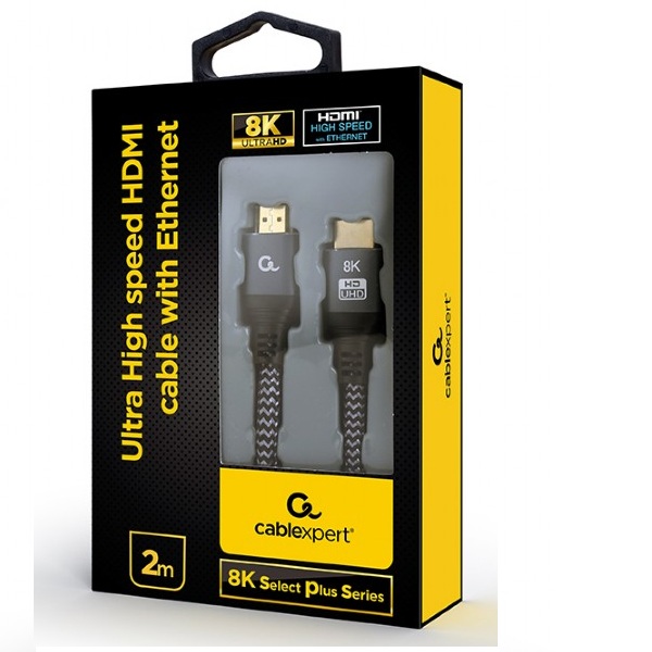 Cable HDMI M/M 2m v.2.1 Ultra High Speed 8K with ethernet Cablexpert ...
