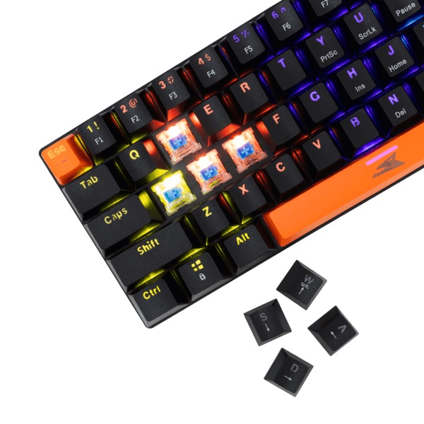 Keyboard Baracuda Gaming Dolphin Black Mechanical RGB Blue Switch - Анхоч