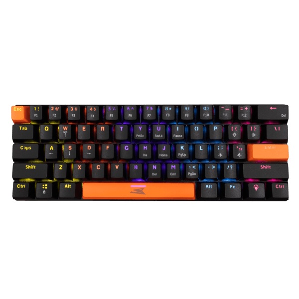 Keyboard Baracuda Gaming Dolphin Black Mechanical RGB Red Switch - Анхоч