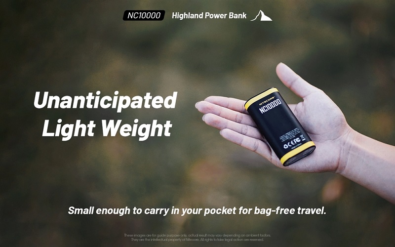 Power Bank Nitecore Highland 10000mAh 36W Type-C w/ Led Lighting Black ...